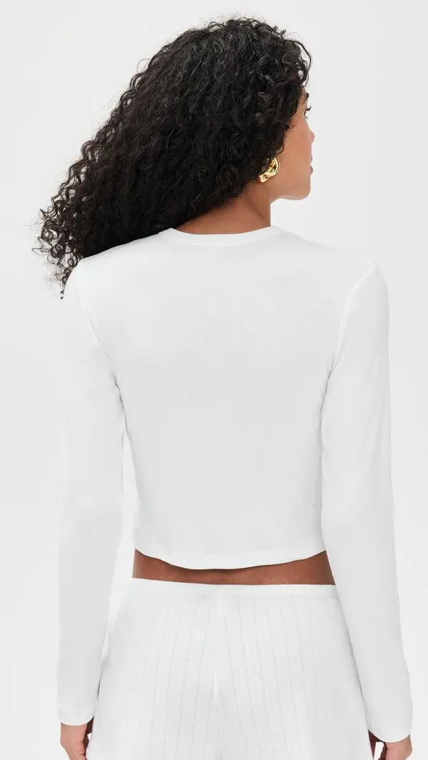 LESET Nando Cardigan - White