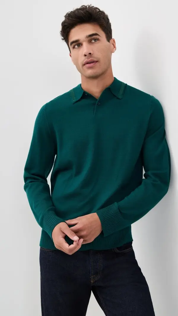 Paul Smith Long Sleeve Polo Sweater