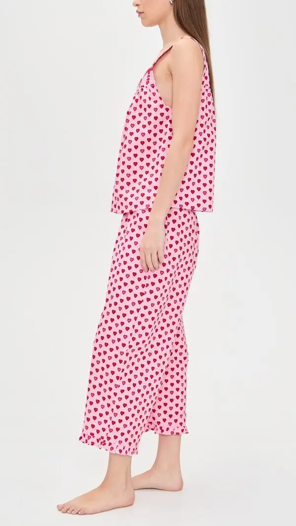 PRINTFRESH Back To Bed Cropped Set