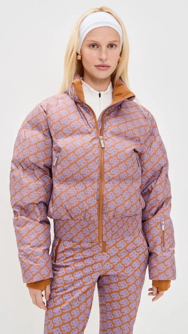 Sweaty Betty Printed Cropped Ski Jacket