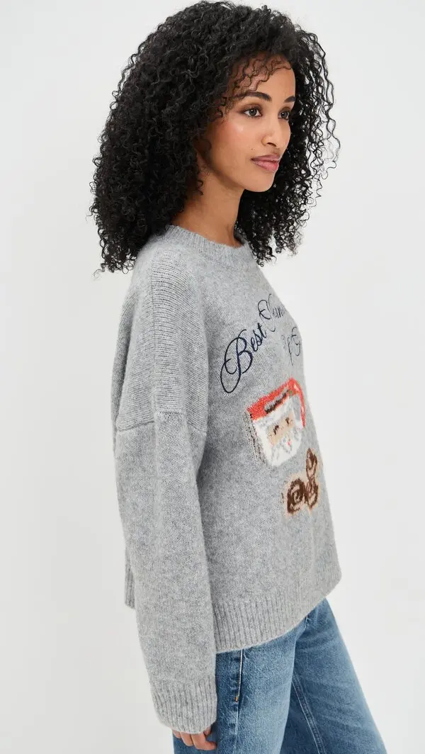BAILEY ROSE Holiday Graphic Crewneck Sweater
