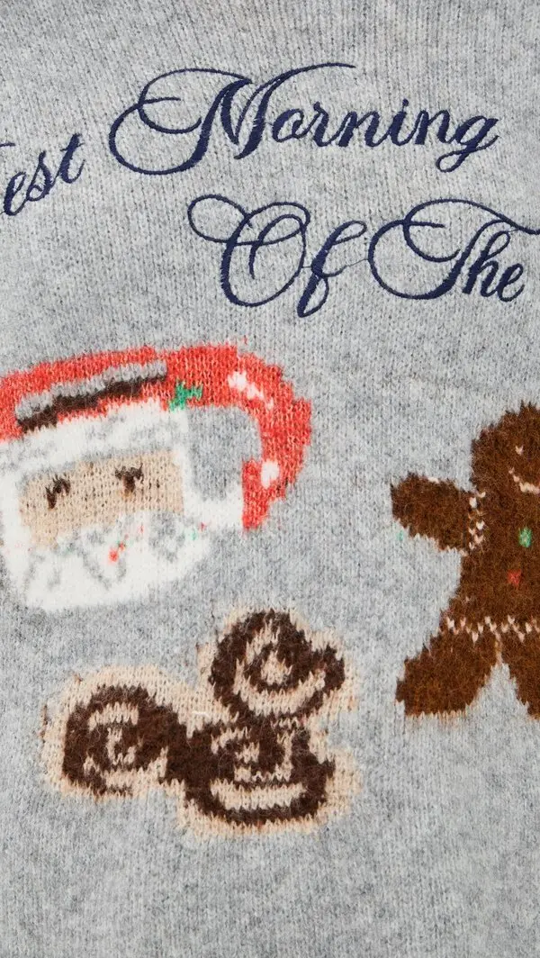 BAILEY ROSE Holiday Graphic Crewneck Sweater