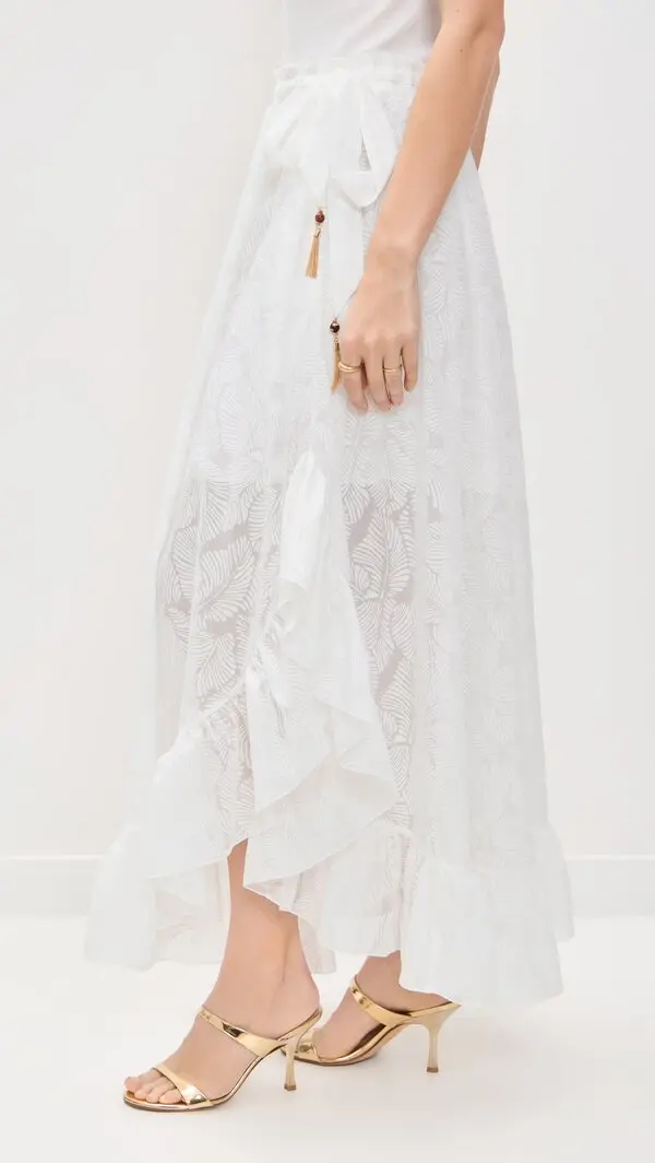 Zimmermann Daylight Ruffle Skirt - Ivory