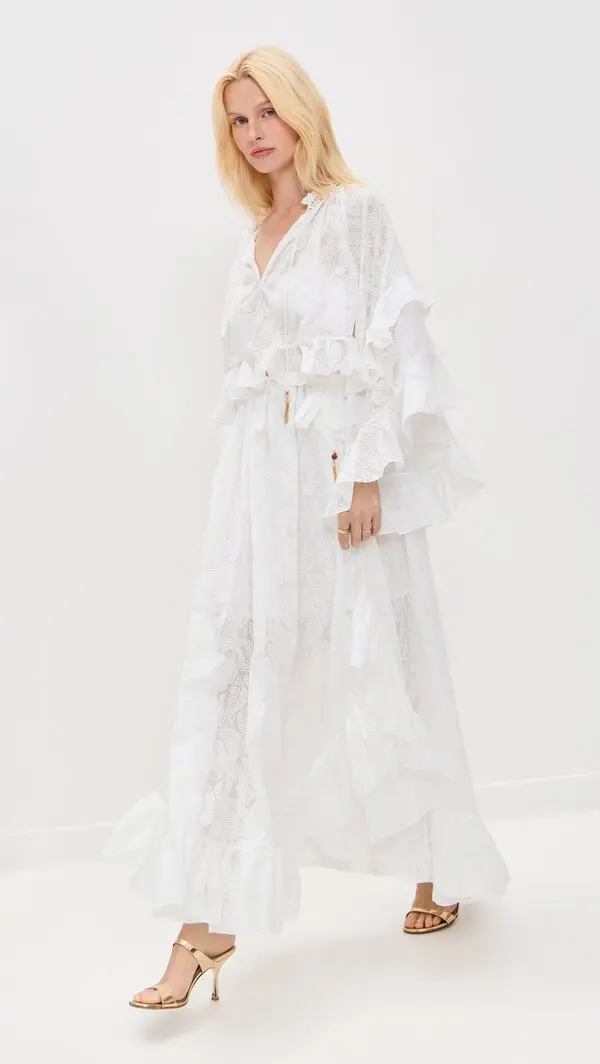 Zimmermann Daylight Ruffle Skirt - Ivory