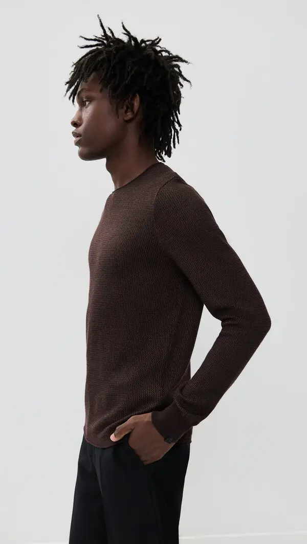 Rag & Bone Gregory Merino Long Sleeve Crew