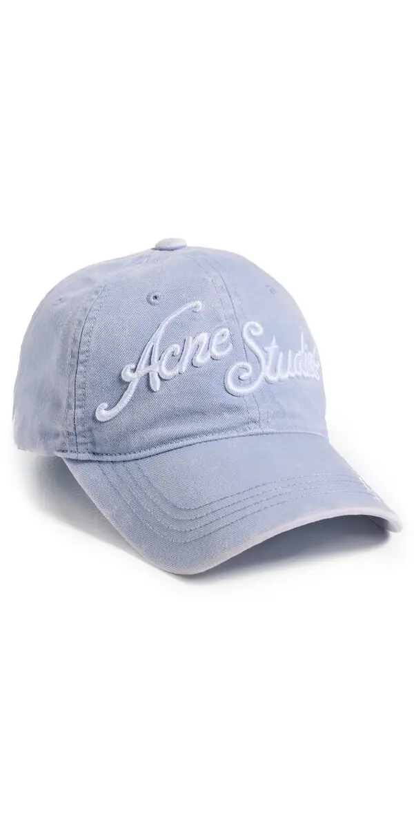 Acne Studios Carliy Venice Logo Cap - Dusty Blue