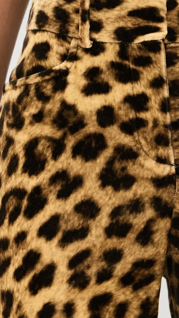 Ba&sh Brent Leopard Print Pants - Naturel