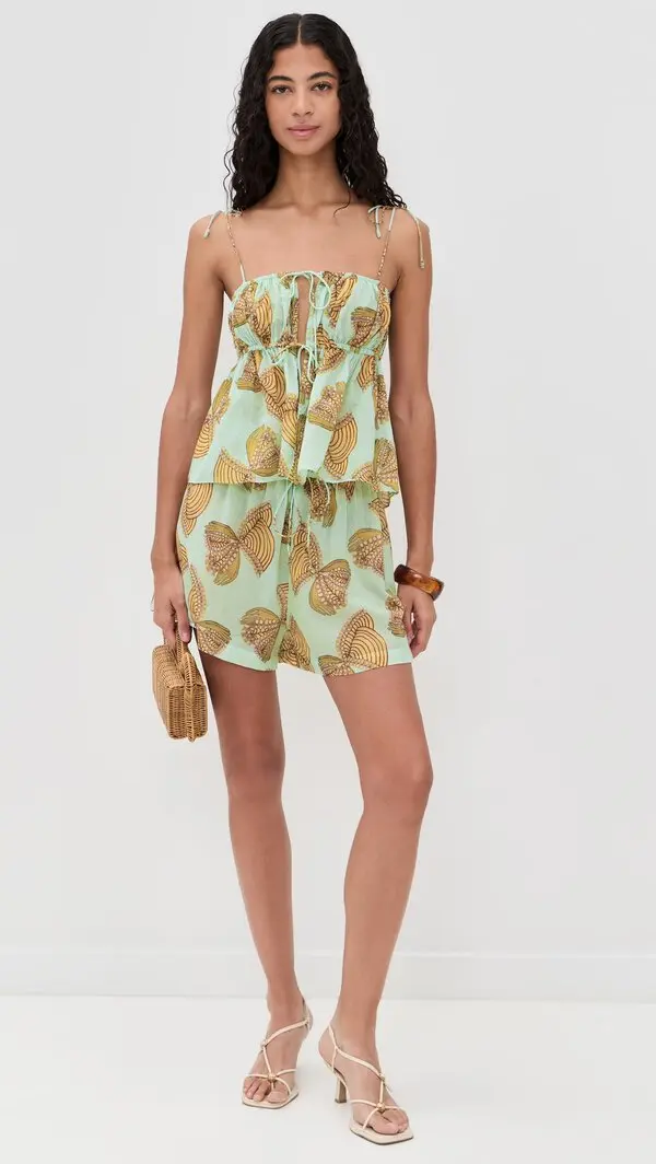 Ulla Johnson Tallulah Coverup Top - Water Blossoms