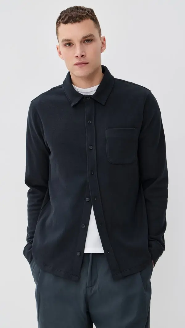 Vince Solid Knit Shirt