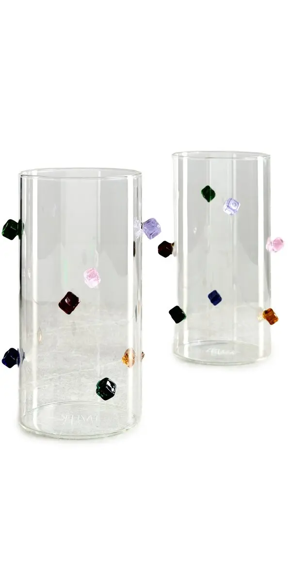 FAZEEK Jewel Highballs Set Of 2 - Multi