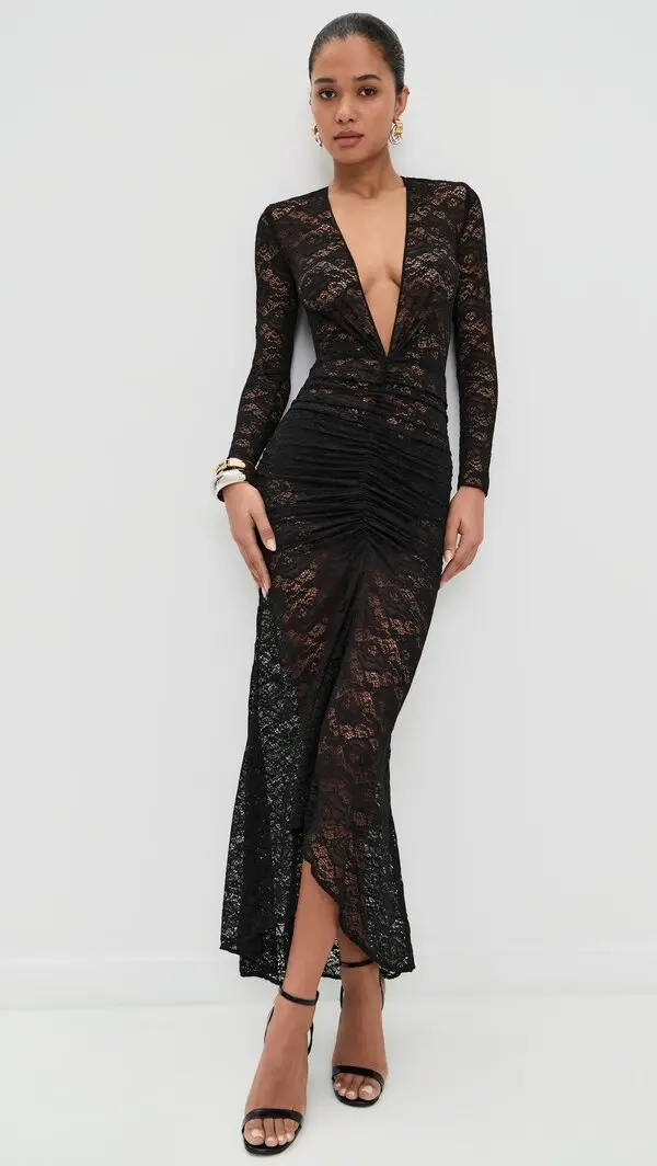 Ronny Kobo Nelli Lace Midi Dress