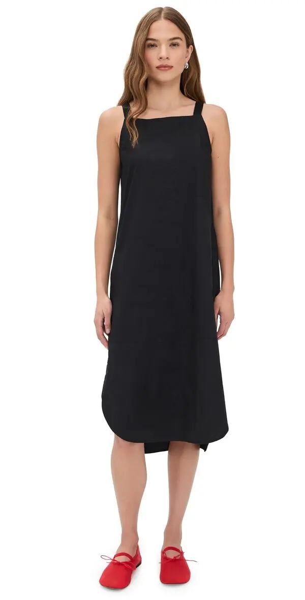 LEE MATHEWS Poplin Cami Midi Dress