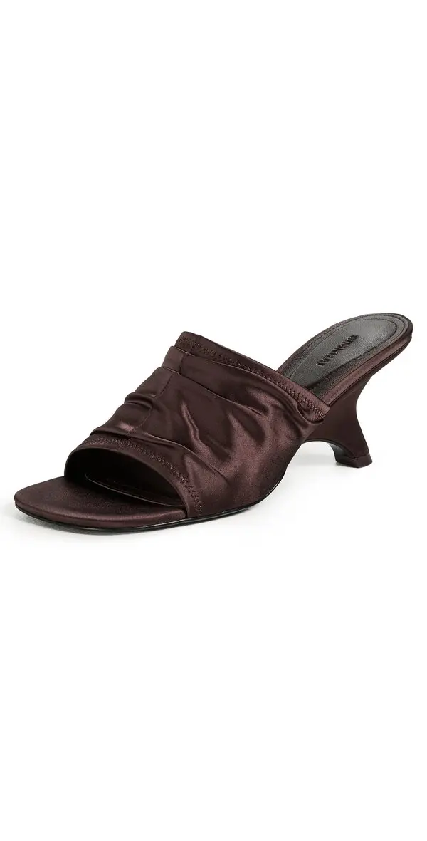 Simkhai Shadow Satin Wedge Mules