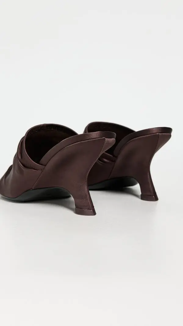 Simkhai Shadow Satin Wedge Mules