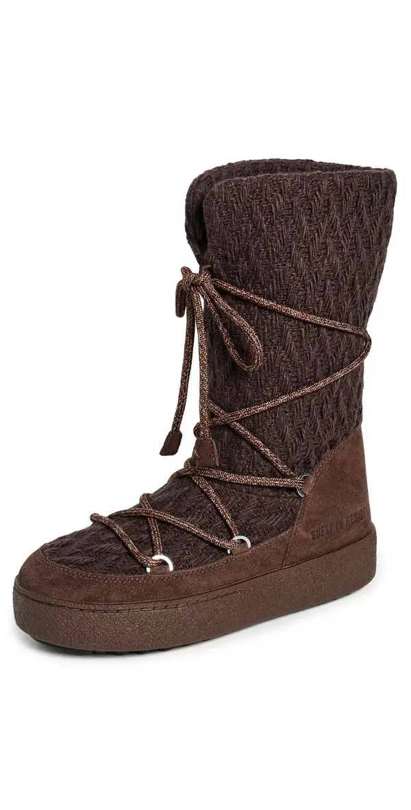 Moon Boot X Guest In Residence Track Knit Boots