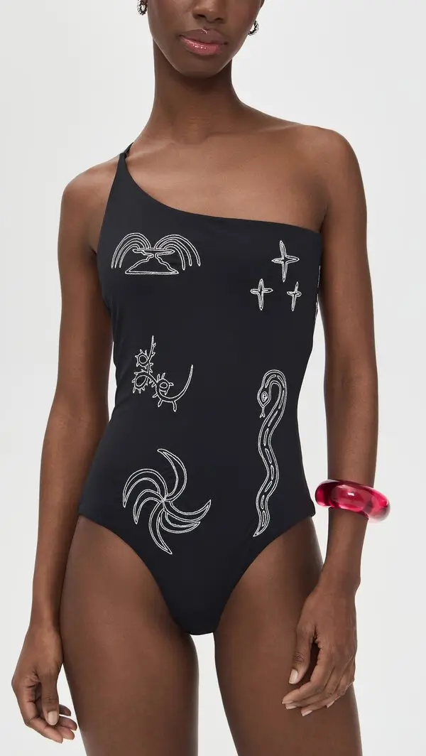 Oas Embroidered One-piece Swimsuit