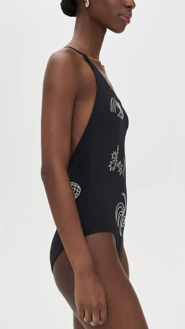 Oas Embroidered One-piece Swimsuit