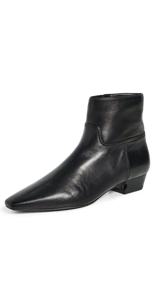 STUART WEITZMAN Stassi Zip Booties - Black