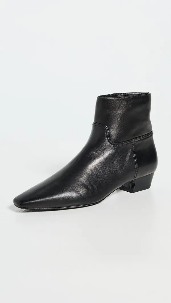 STUART WEITZMAN Stassi Zip Booties - Black
