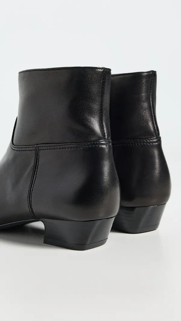 STUART WEITZMAN Stassi Zip Booties - Black