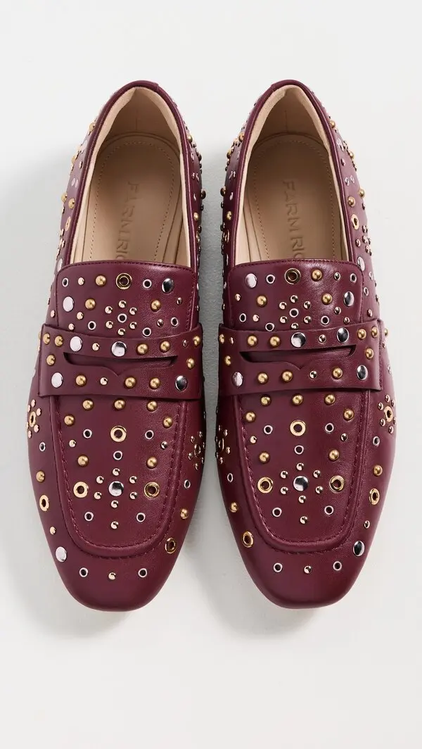Farm Rio Studded Loafers