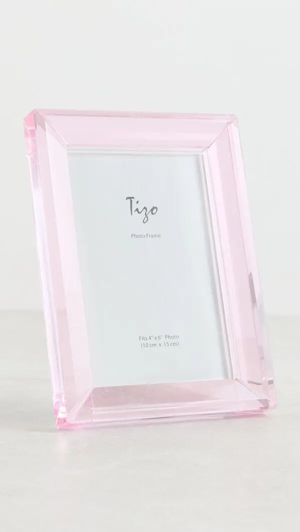 TIZO DESIGN Crystal Glass Picture Frame 4x6