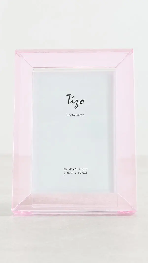 TIZO DESIGN Crystal Glass Picture Frame 4x6