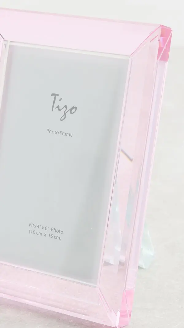 TIZO DESIGN Crystal Glass Picture Frame 4x6