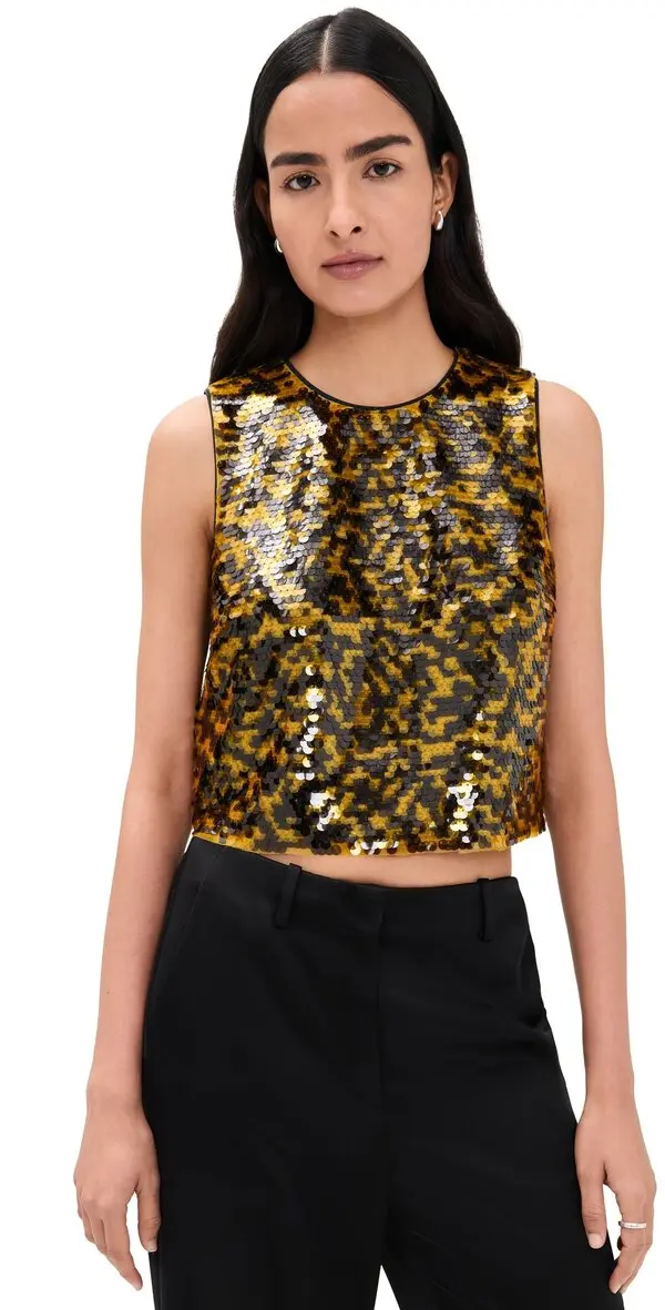 Staud Seraphina Sequin Top