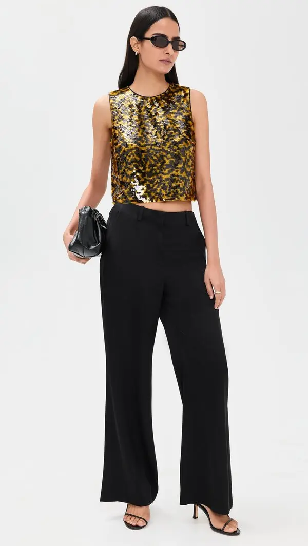 Staud Seraphina Sequin Top