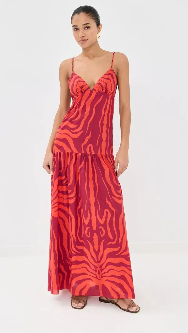 light blue off the shoulder maxi dress Flamenco Off-Shoulder Ruffle Maxi Dress Blue
