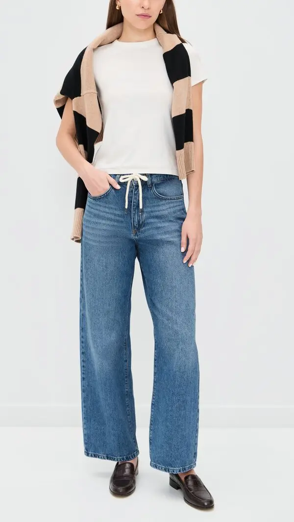Secular Wesley Wide Leg Drawstring Jeans