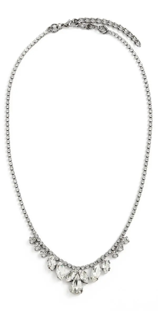 Maison Irem Nimet Crystal Necklace - Silver