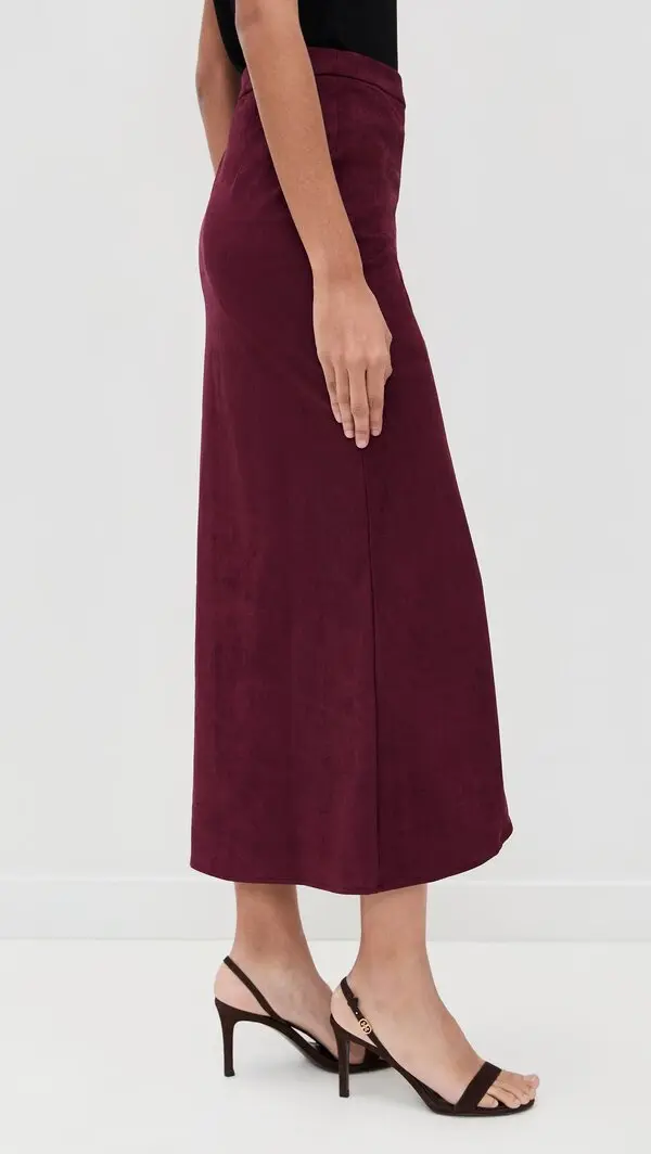 Line & Dot Valen Faux Suede Skirt