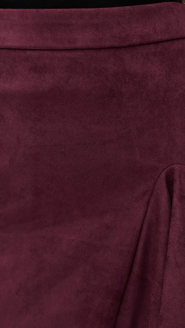 Line & Dot Valen Faux Suede Skirt