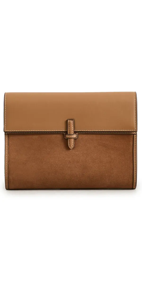 HUNTING SEASON Large Soft Clutch - Cognac