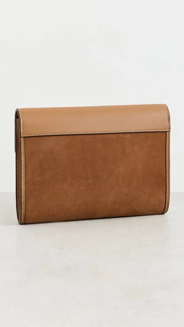 HUNTING SEASON Large Soft Clutch - Cognac