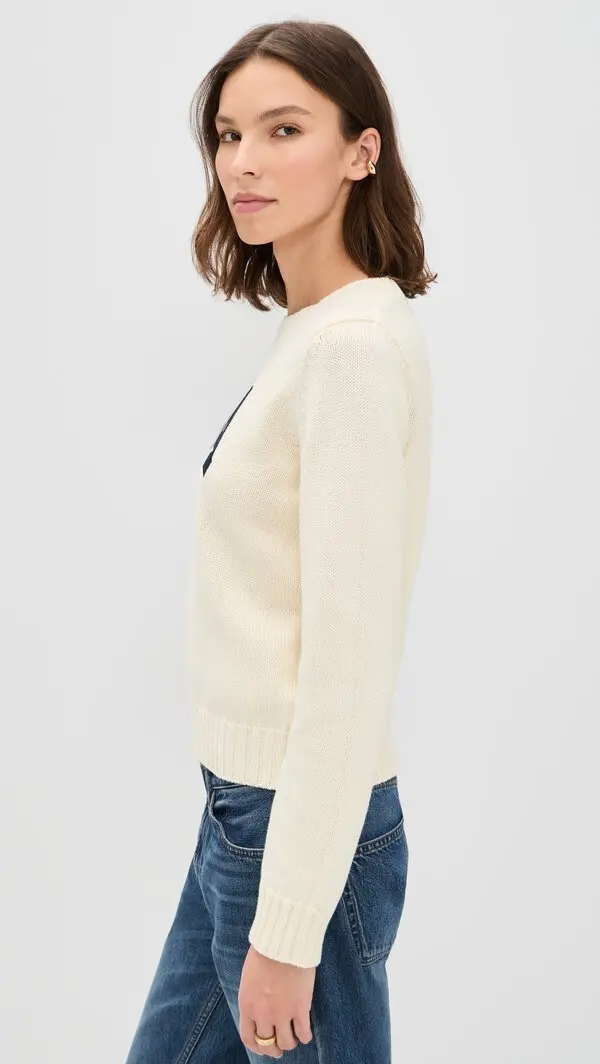 SPORTY & RICH Usa Knitted Sweater