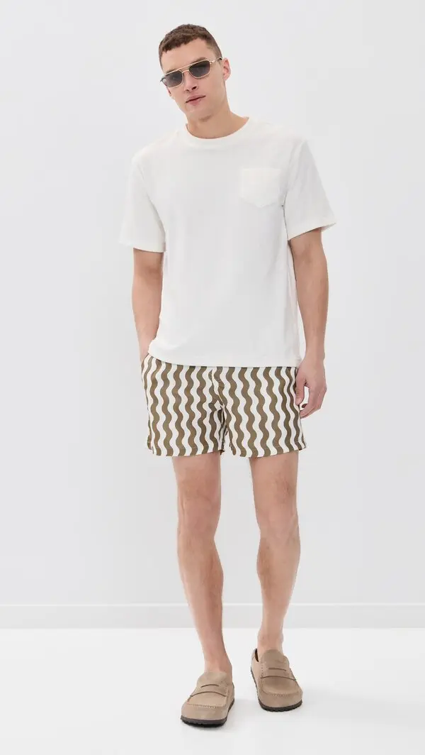 Oas Waver Swim Shorts - Beige