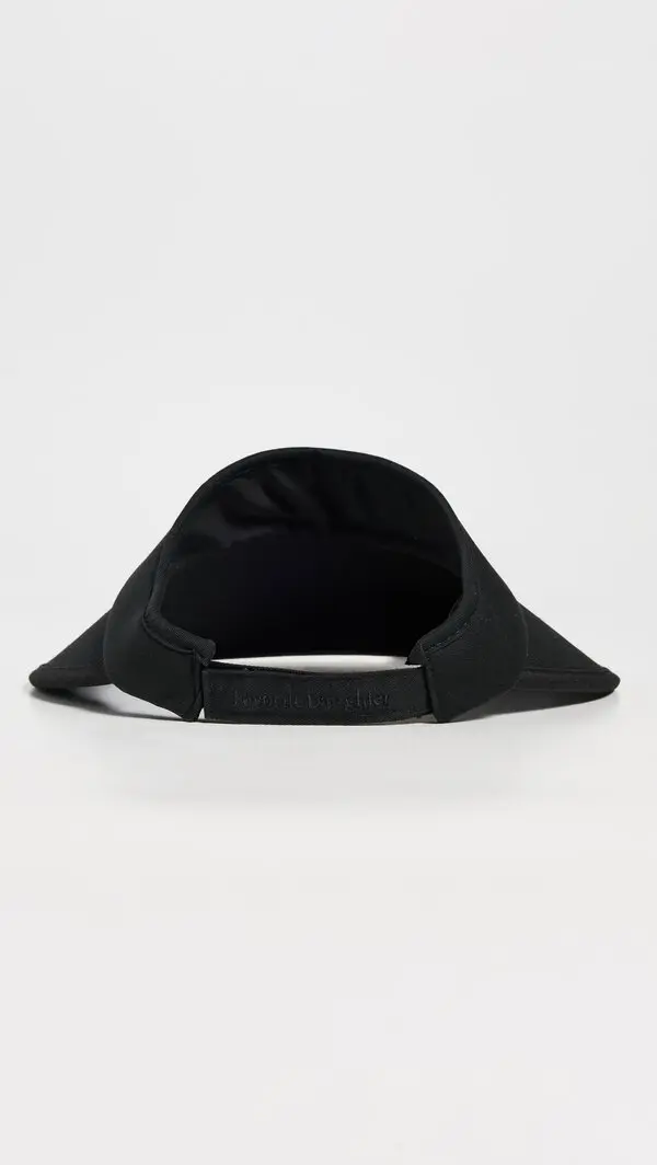 FAVORITE DAUGHTER Logo Embroidered Visor - Black