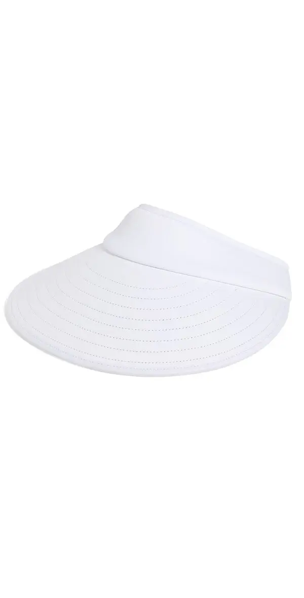 FAVORITE DAUGHTER Logo Embroidered Visor - White