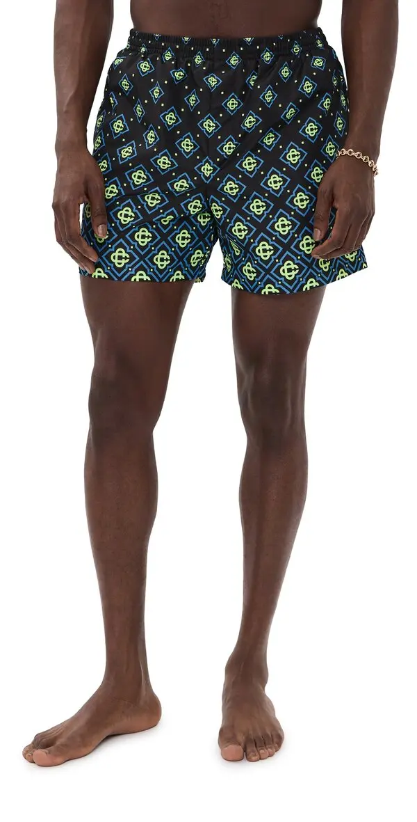 Casablanca Monogram Printed Swim Shorts