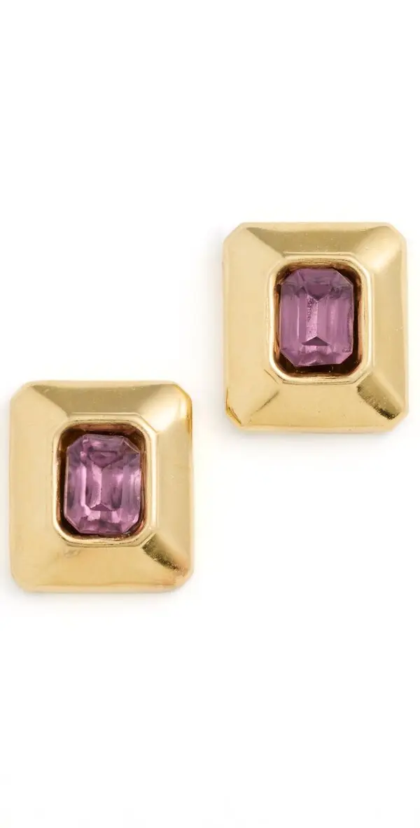Brinker & Eliza Heritage Stud Earrings - Plum