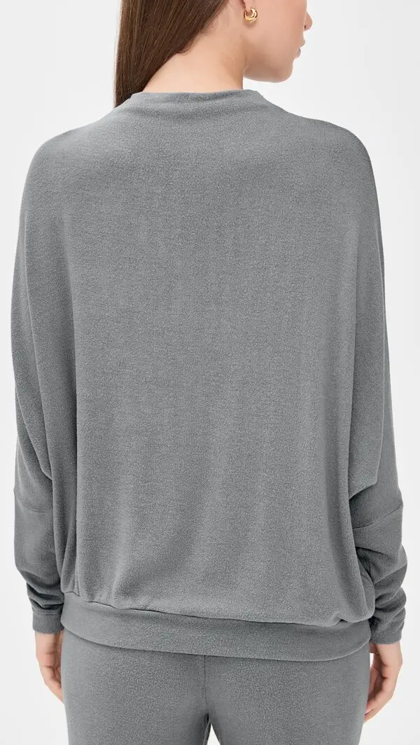 Eberjey Mock Neck Pullover - Lead