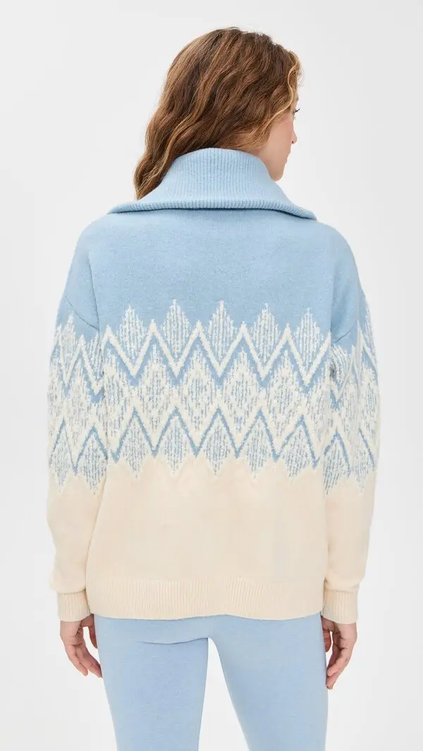 Varley Fair Isle Half Zip Pullover