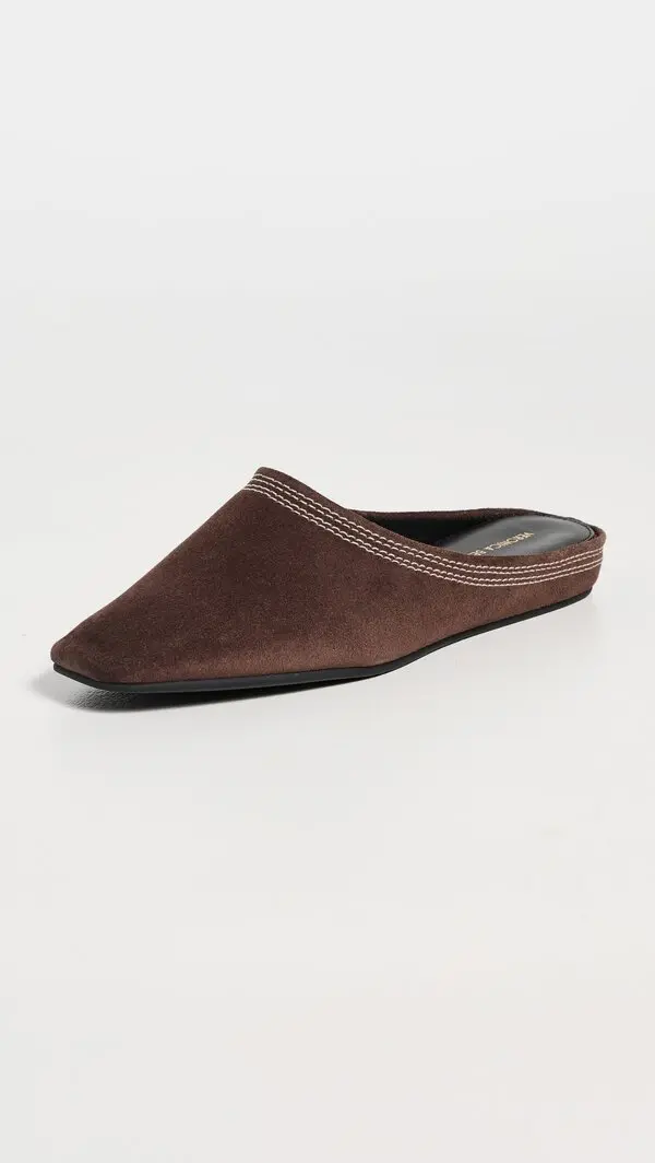 Veronica Beard Narcisa Mules - Espresso