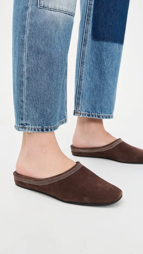 Veronica Beard Narcisa Mules - Espresso
