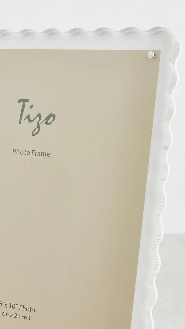 TIZO DESIGN Lucite Frame With Wave Design