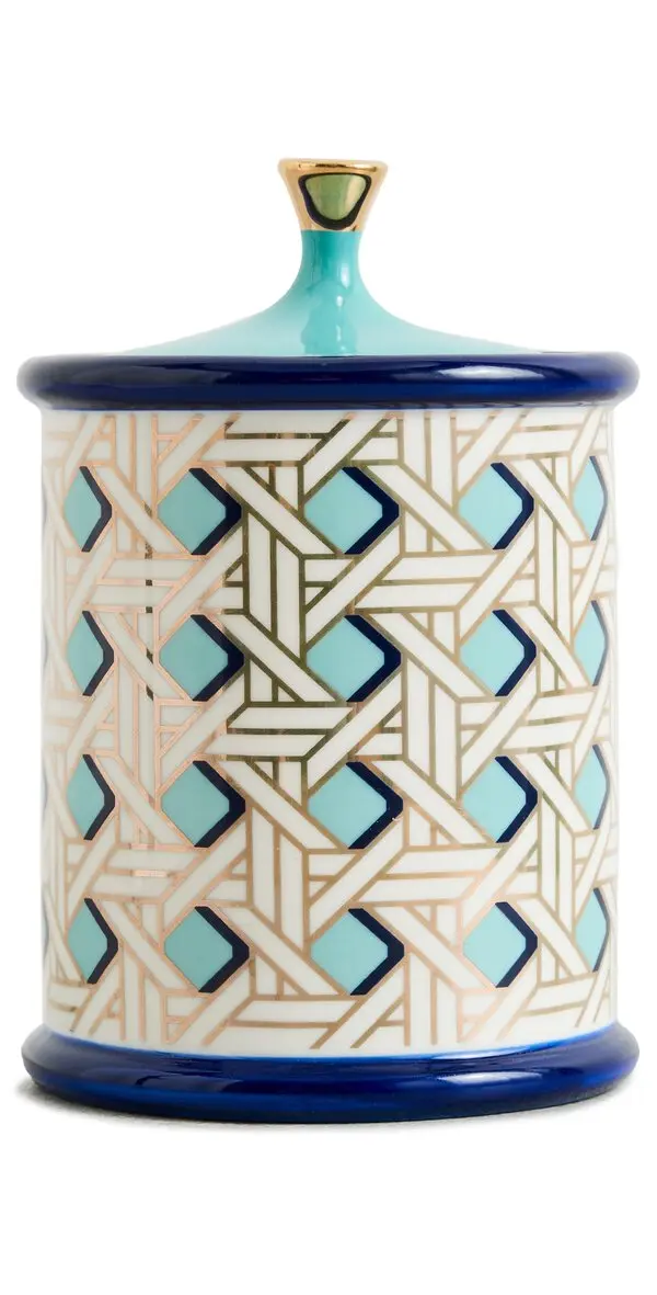 Jonathan Adler Wasp Candle - Blue/white
