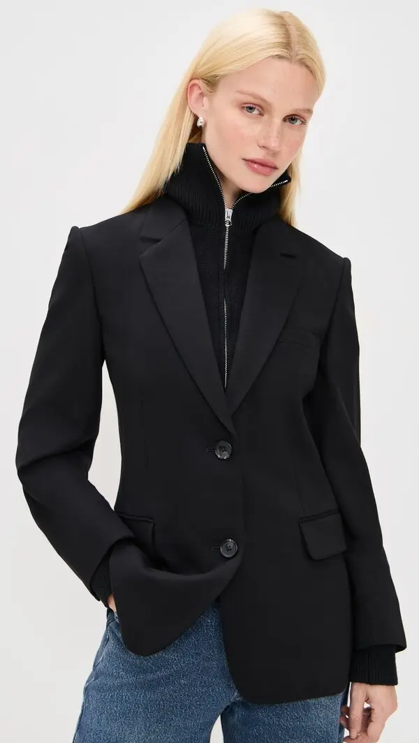 Rag & Bone Frank Ponte Blazer - Black